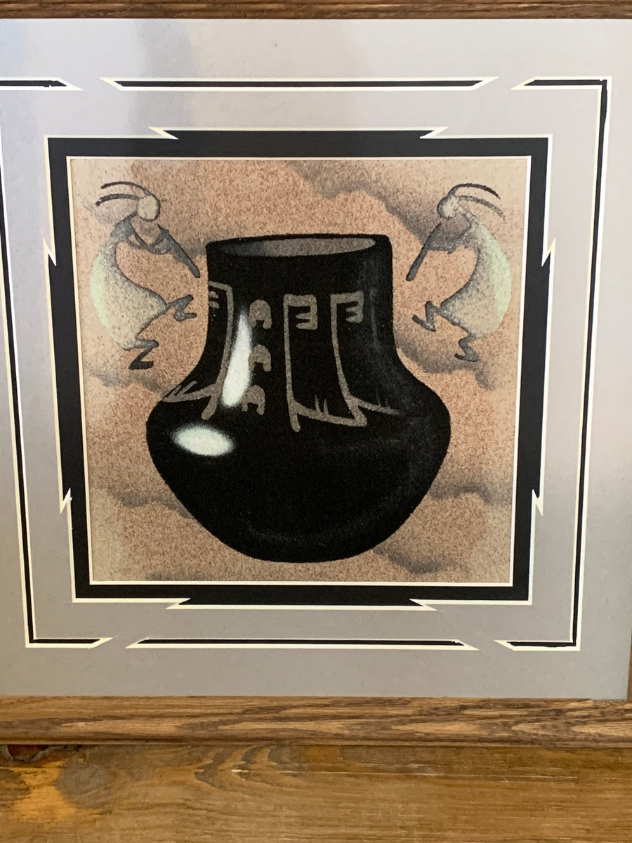 Navajo Sandpainting by Herman Tyler Jr; SP916-6 – Del Sol Tularosa