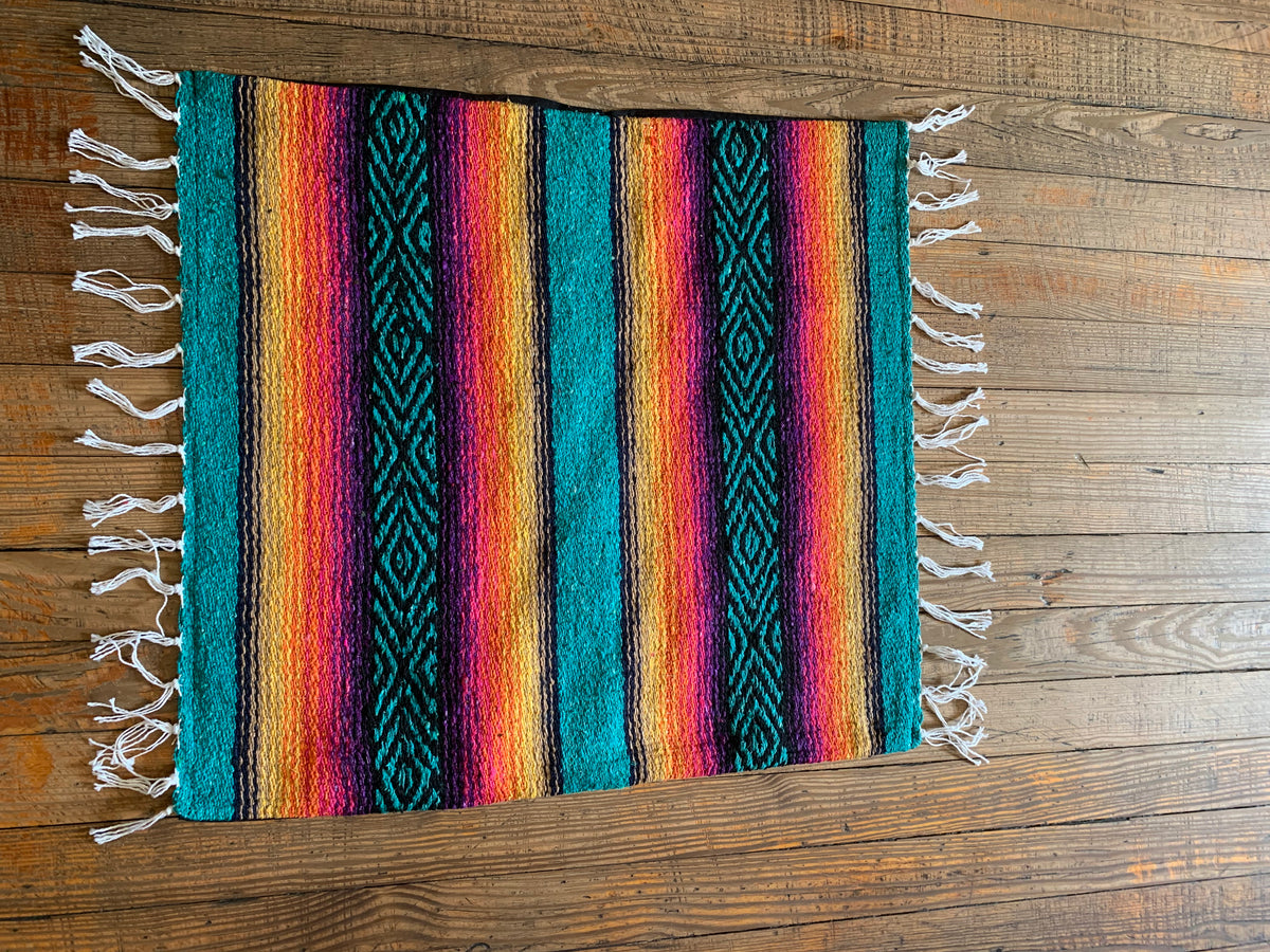 Handwoven Fiesta Pillow Cover; 18”x18”; Insert Included – Del Sol Tularosa